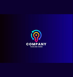 Octopus emblem logo inscribed oval Royalty Free Vector Image