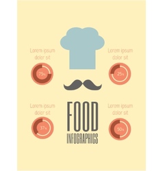 Healthy food infographic template Royalty Free Vector Image