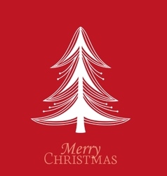 Simple christmas tree Royalty Free Vector Image