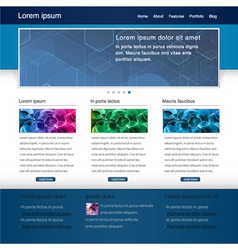 Editable website template Royalty Free Vector Image