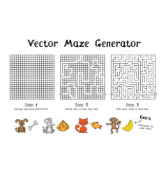 Maze game generator Royalty Free Vector Image - VectorStock