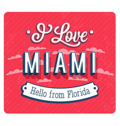 Typographic vintage design greeting card Vector Image