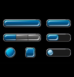 Progress bar user interface design Royalty Free Vector Image