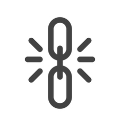 Link sign icon hyperlink symbol Royalty Free Vector Image