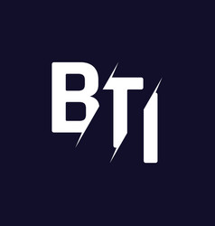 Monogram letters initial logo design ari Vector Image