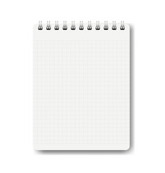 Ruled sheet notebook paper paper template Vector Image