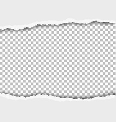 Torn snatched window in sheet white paper Vector Image
