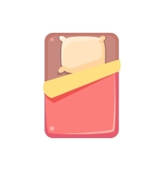 Bed view from above Royalty Free Vector Image - VectorStock