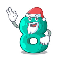 Santa number eight volume logo mascot Royalty Free Vector