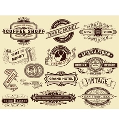 Labels set Royalty Free Vector Image - VectorStock