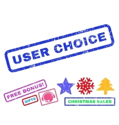 User Choice Rubber Stamp Royalty Free Vector Image