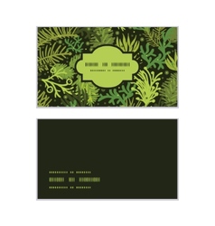 Evergreen christmas tree corner frame pattern Vector Image