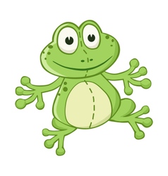 Cartoon frog Royalty Free Vector Image - VectorStock