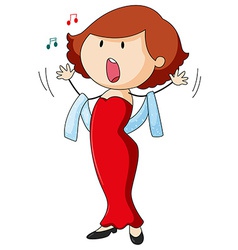 Opera singer Royalty Free Vector Image - VectorStock