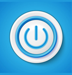 Black led light power button Royalty Free Vector Image