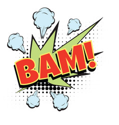 Boom comic book explosion Royalty Free Vector Image