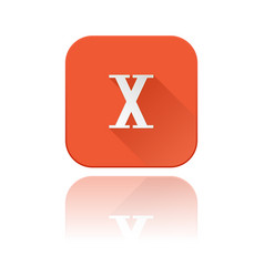 Xi roman numeral icons colored set Royalty Free Vector Image