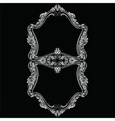 Baroque mirror frame Royalty Free Vector Image