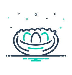 Nest house logo icon Royalty Free Vector Image