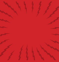 Red silver lightning bolt thunder sign Royalty Free Vector