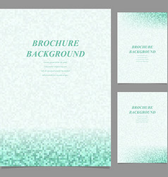 Colorful curved digital page background set Vector Image