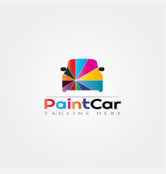 Car point icon templatecreative logo design Vector Image
