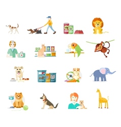 Set home pets Royalty Free Vector Image - VectorStock