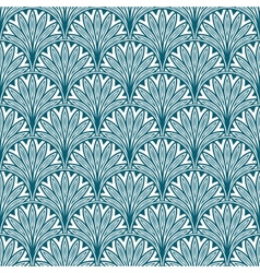 Blue repeating geometric floral pattern Royalty Free Vector