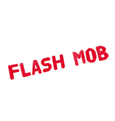 Flash mob rubber stamp Royalty Free Vector Image