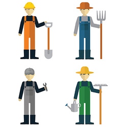 Construction worker holding stop sign Royalty Free Vector