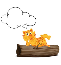 Thinking tiger Royalty Free Vector Image - VectorStock