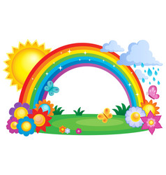 Rainbow topic image 2 Royalty Free Vector Image