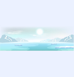 Beautiful arctic landscape Royalty Free Vector Image