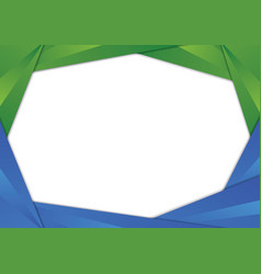 Green and yellow triangle frame border Royalty Free Vector