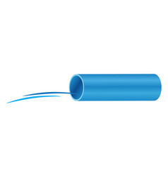 Pvc pipe plumbing with water flow graphic design Vector Image