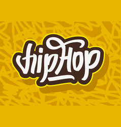 Hip hop lettering graffiti tag style custom type Vector Image