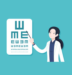 Eye test2 Royalty Free Vector Image - VectorStock