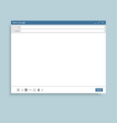 Email blank page Royalty Free Vector Image - VectorStock