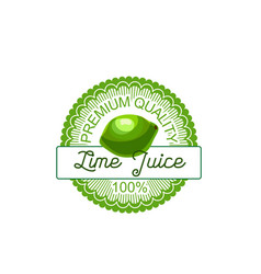 Fruit and berry label for food and drink design Vector Image