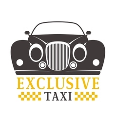Taxi logos label badge templates design Royalty Free Vector