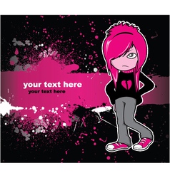 Emo kid Royalty Free Vector Image - VectorStock