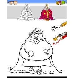 Drawing and coloring task for children Royalty Free Vector