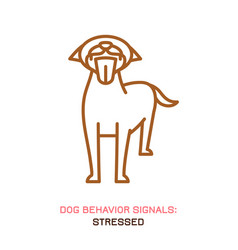 Dog whining poster Royalty Free Vector Image - VectorStock