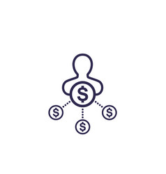 Stockholders icon on white Royalty Free Vector Image