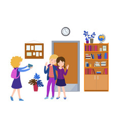 School class behavior Royalty Free Vector Image