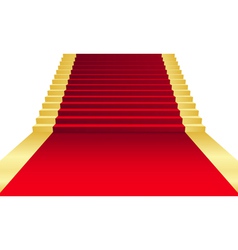 Red stairs Royalty Free Vector Image - VectorStock