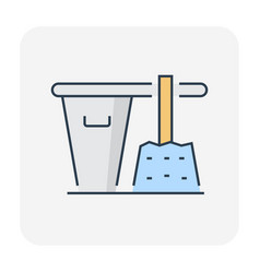 Concrete testing icon Royalty Free Vector Image