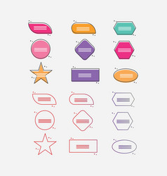 Question amp answer bubble chat form lines Vector Image