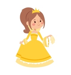 Cute little princess Royalty Free Vector Image