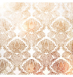 Gold seamless floral background Royalty Free Vector Image